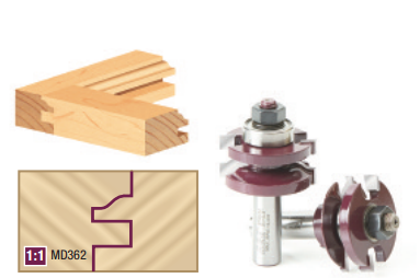 Amana Pro-Series Ogee Stile & Rail Set Router Bit - Edge of Arlington ...